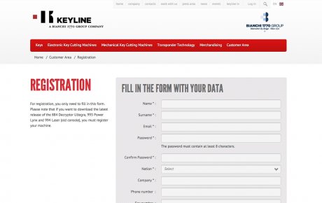 Register and update your key cutting machine and obtain top performances!